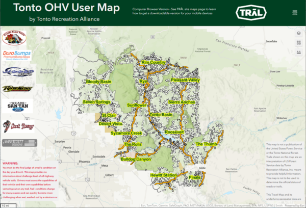 Trails and Maps RS – TRĀL AZ | Tonto Recreation Alliance